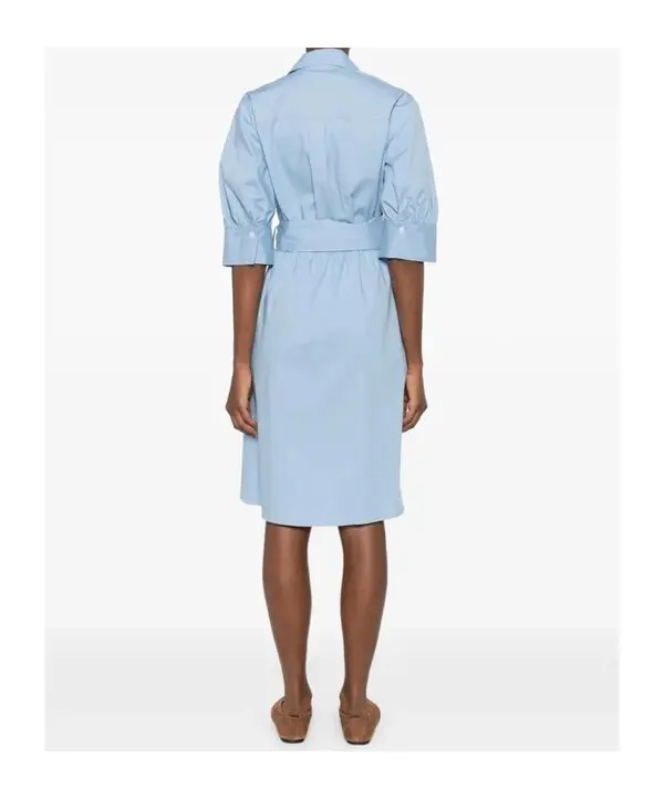 Pinko Logo-embroidered Midi Skirt - Blue