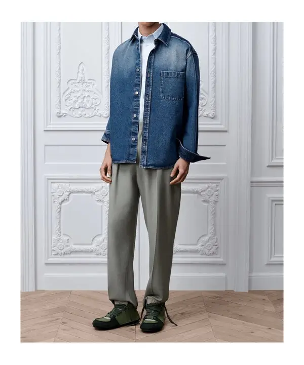 Dior Relaxed Twill Overshirt - Blue