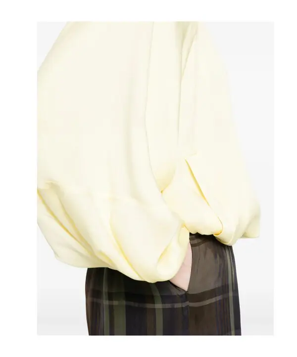 Fabiana Filippi Zip-up Jacket With Gathered Details - White