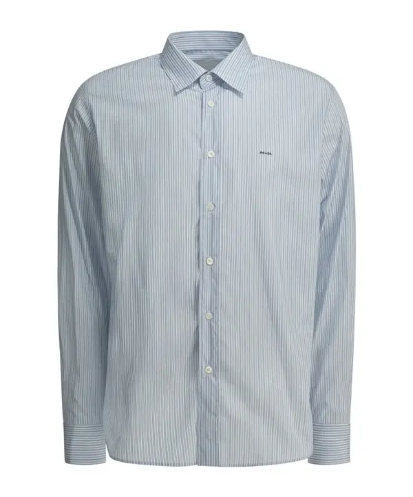 Prada Long-sleeved Striped Shirt