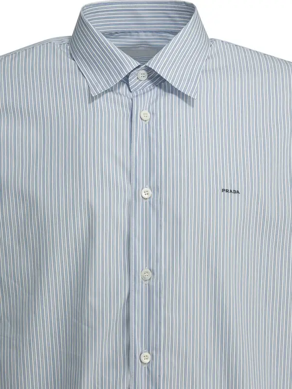 Prada Long-sleeved Striped Shirt