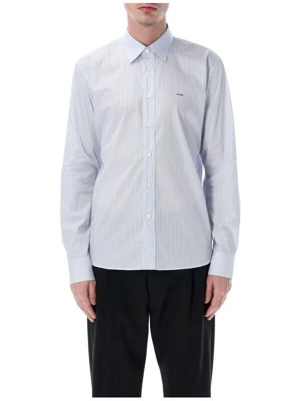 Prada Long-sleeved Striped Shirt