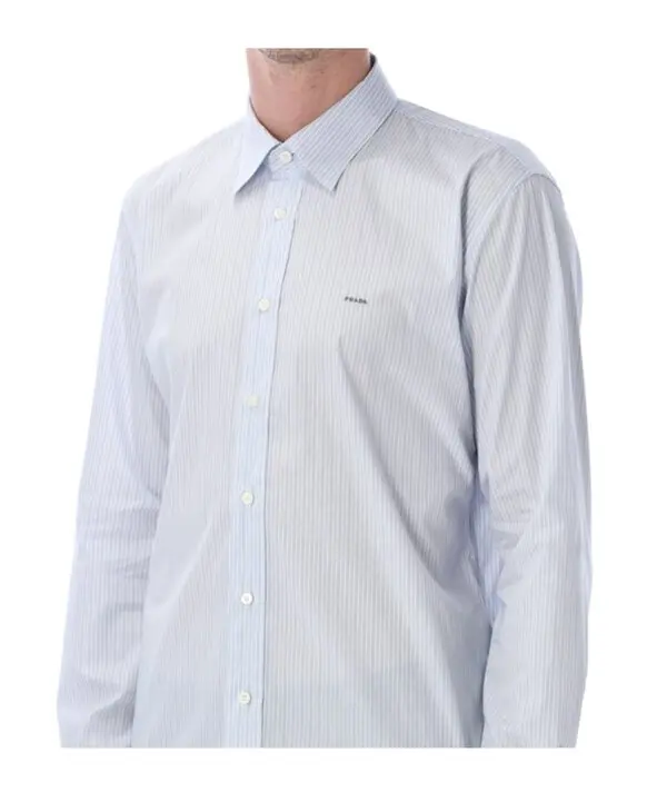 Prada Long-sleeved Striped Shirt