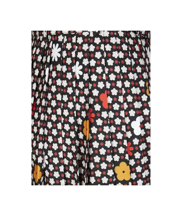 MAISON MARGIELA Floral Pleated Midi Skirt