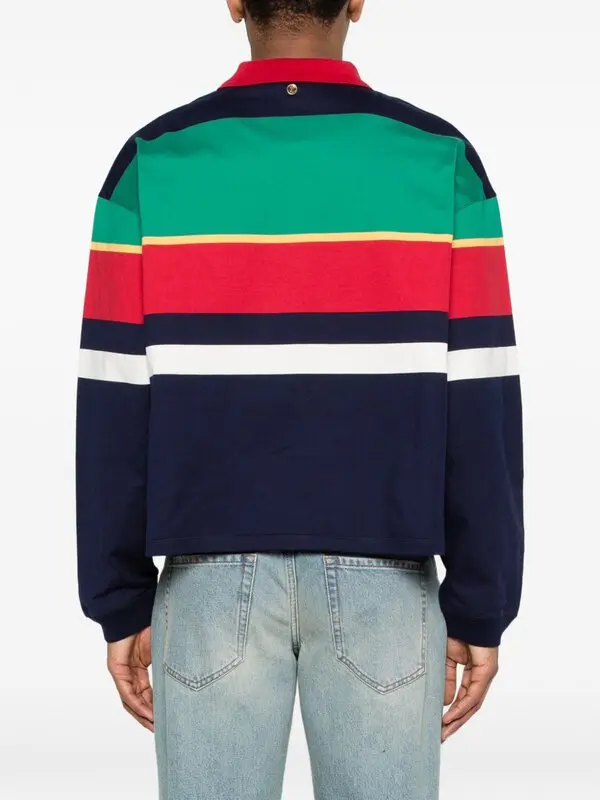 Versace Colour-block Polo Sweatshirt