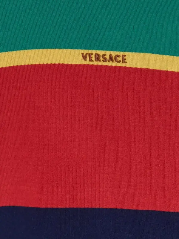 Versace Colour-block Polo Sweatshirt