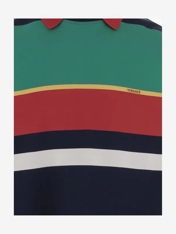 Versace Colour-block Polo Sweatshirt