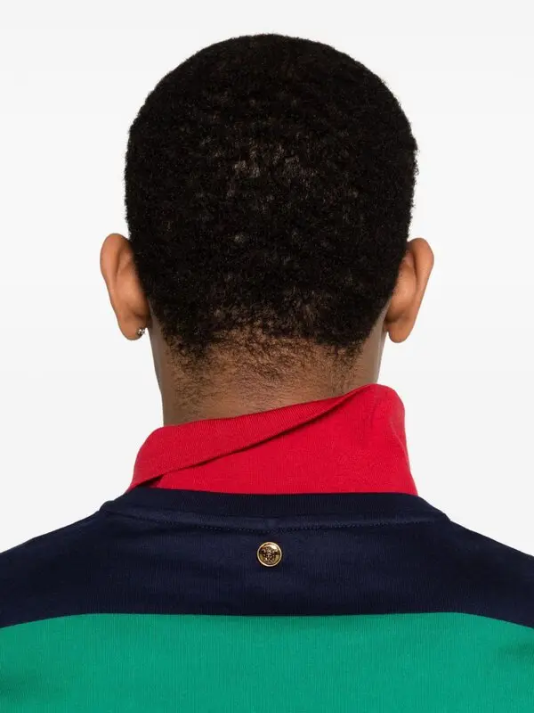 Versace Colour-block Polo Sweatshirt