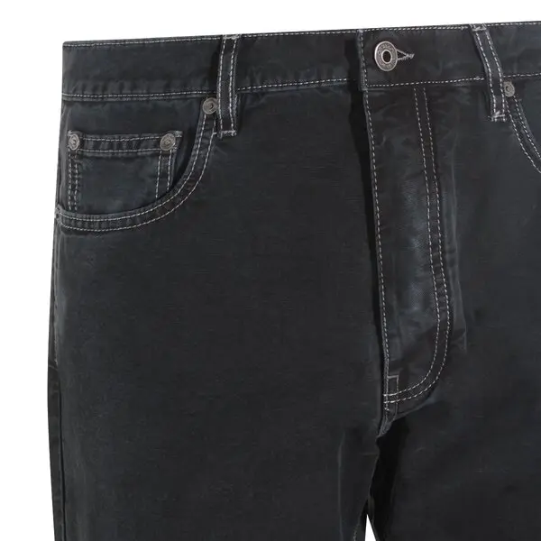 Off-White Logo Patch Straight Leg Jeans
