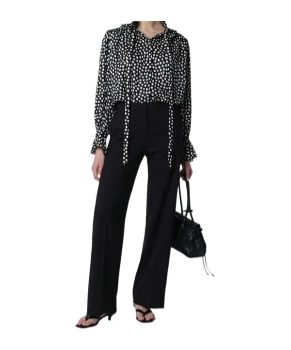 PT TORINO Francoise Straight-leg Trousers - Black