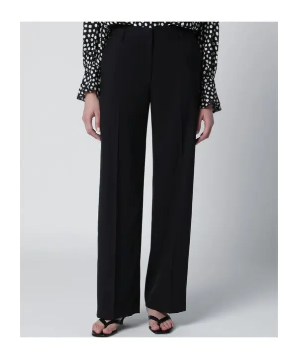 PT TORINO Francoise Straight-leg Trousers - Black