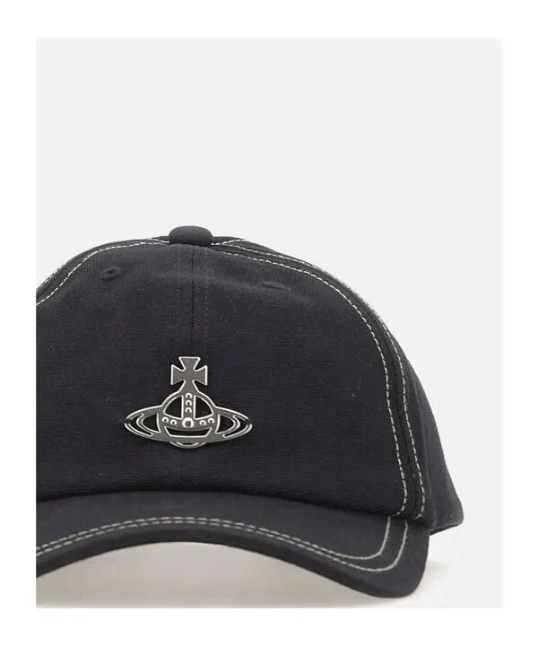 VIVIENNE WESTWOOD Orb Logo Baseball Cap - Black