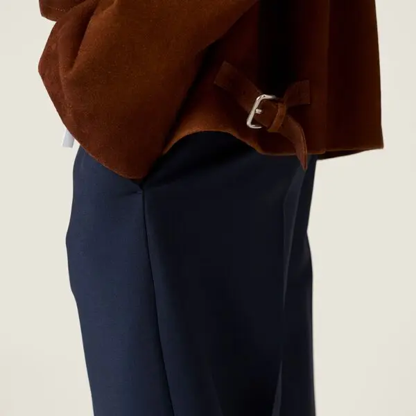 Miu Miu Waxed Suede Jacket - Brown
