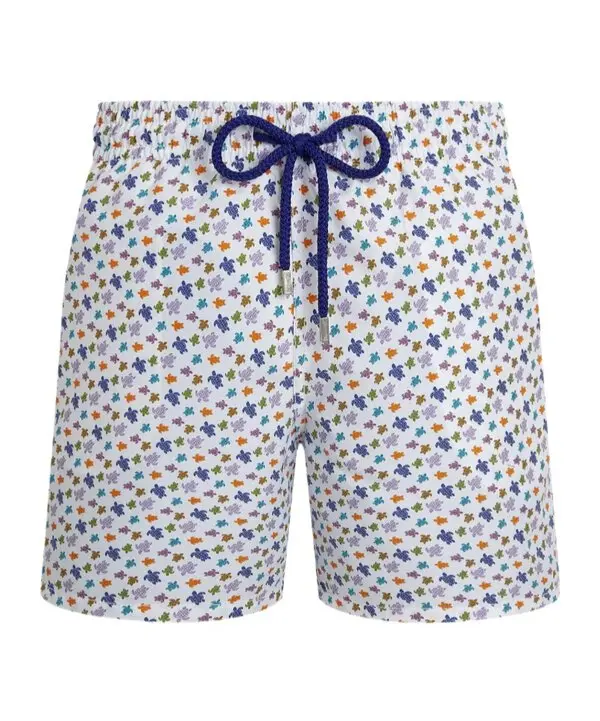Vilebrequin Micro Turtle Print Swim Shorts - White