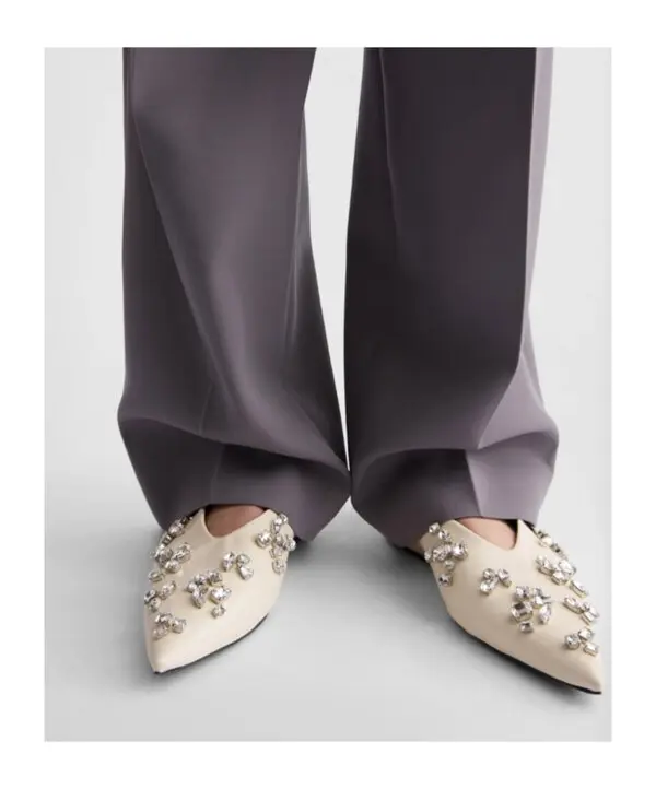 JIL SANDER Embellished Ballerina Flats