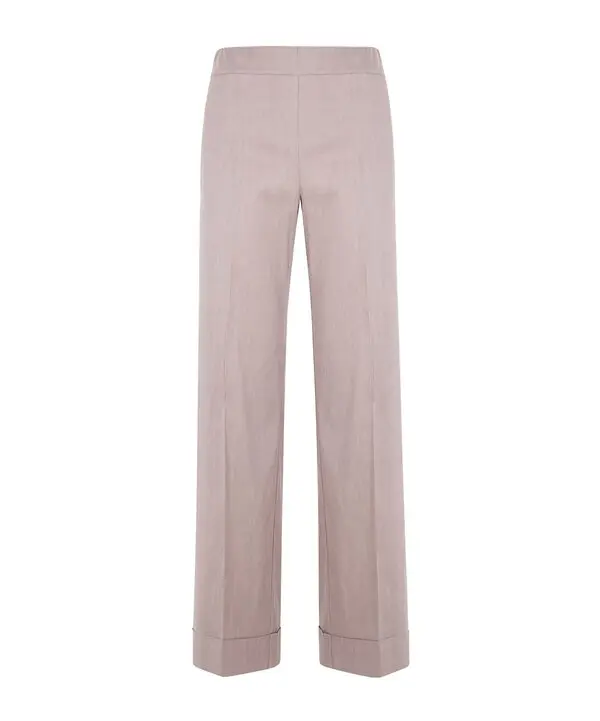 D.exterior Straight-leg Linen Pants - Nude