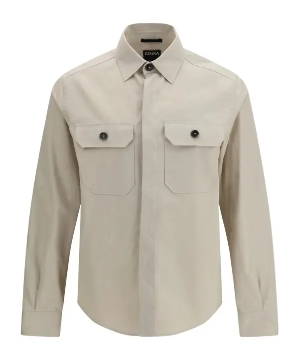 Zegna Flap Pocket Shirt Jacket - No