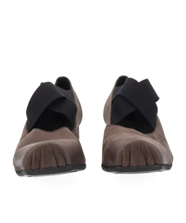 UMA WANG Square-toed Ballet Flats With Elastic Detail