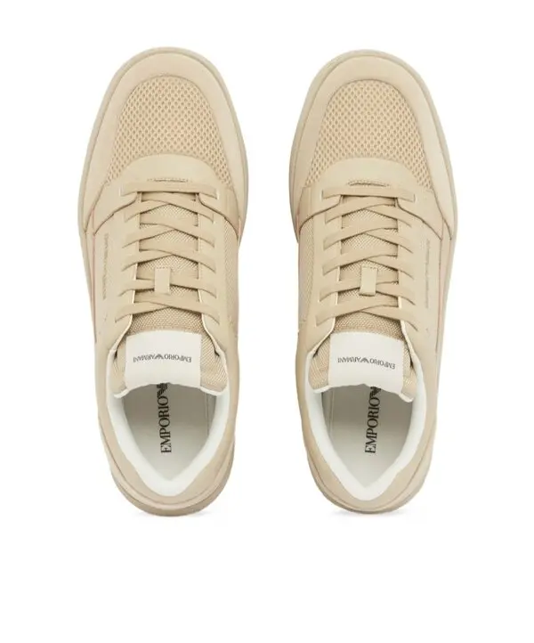 Emporio Armani Panelled Logo Low-top Sneakers