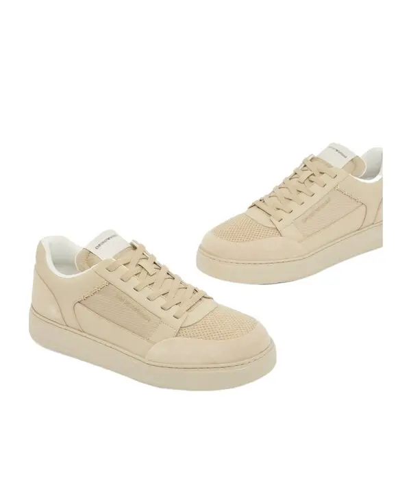 Emporio Armani Panelled Logo Low-top Sneakers