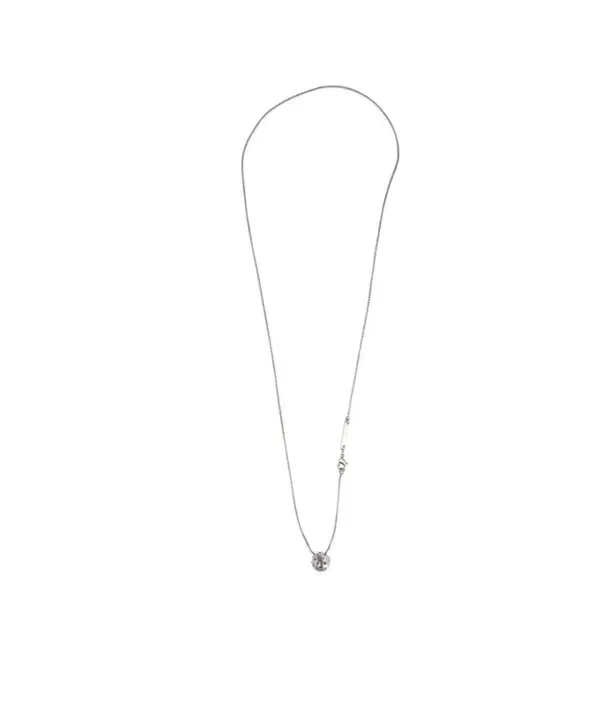 Rick Owens Temple Mini Orb Embellished Necklace - Gray