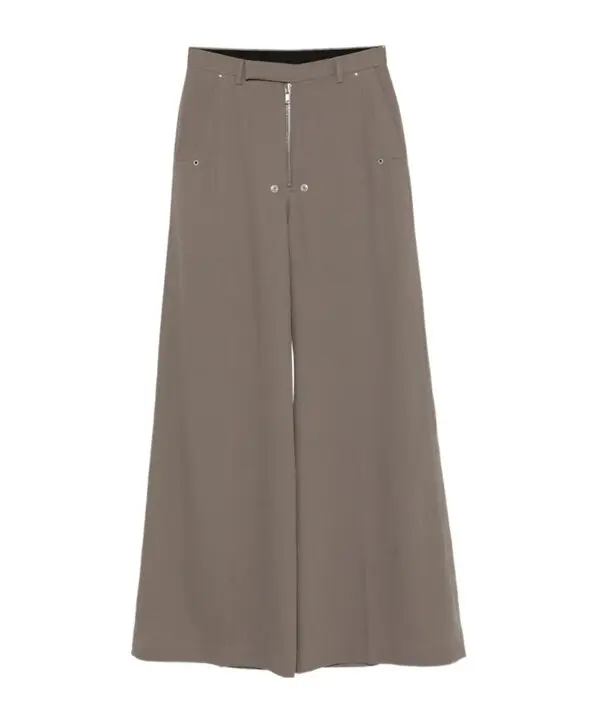 Rick Owens Zip Trousers - Green
