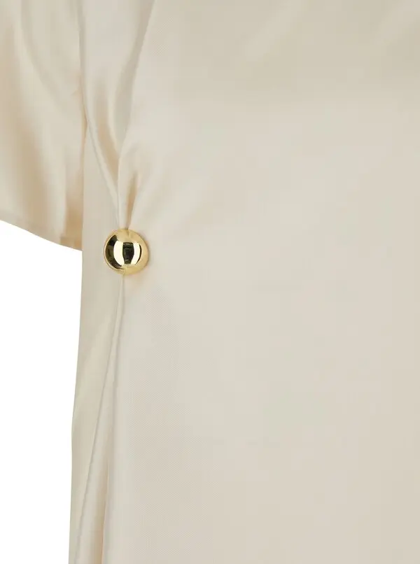 Loulou De Saison Asymmetrical Silk Blouse