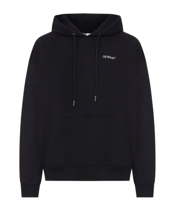 Off-White Drawstring Hooded Sweatshirt