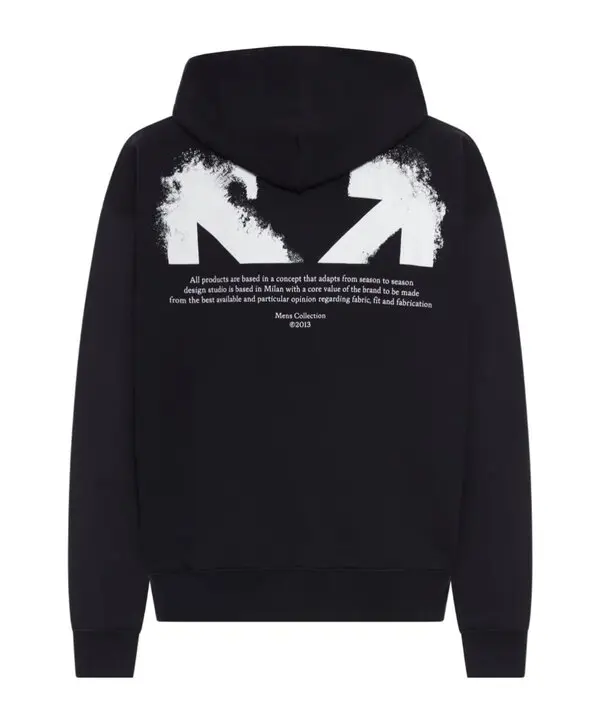 Off-White Drawstring Hooded Sweatshirt