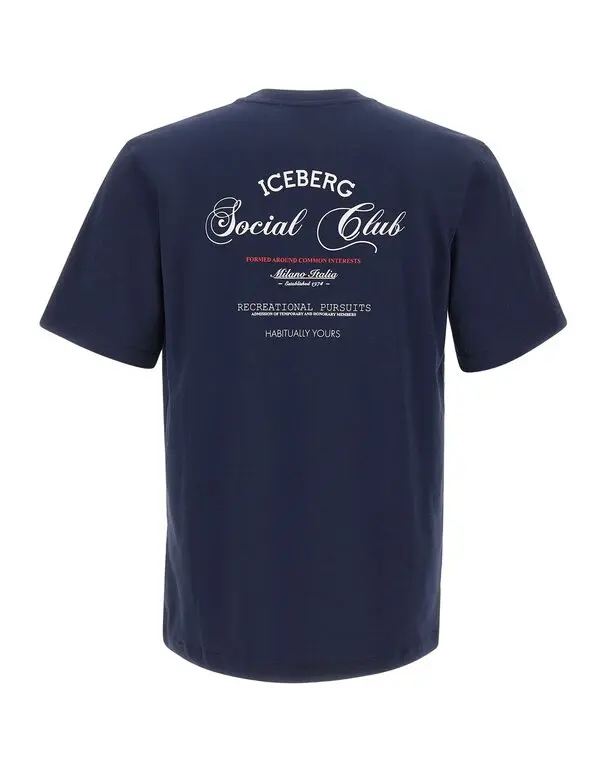 Iceberg Social Club Logo T-shirt - Blue