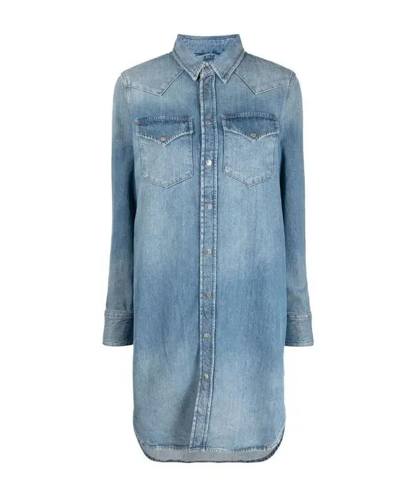 DIESEL® Long Denim Shirt Dress