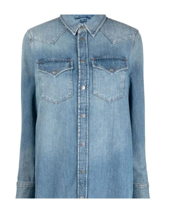 DIESEL® Long Denim Shirt Dress