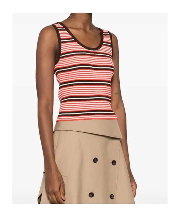 Prada Striped Knitted Vest