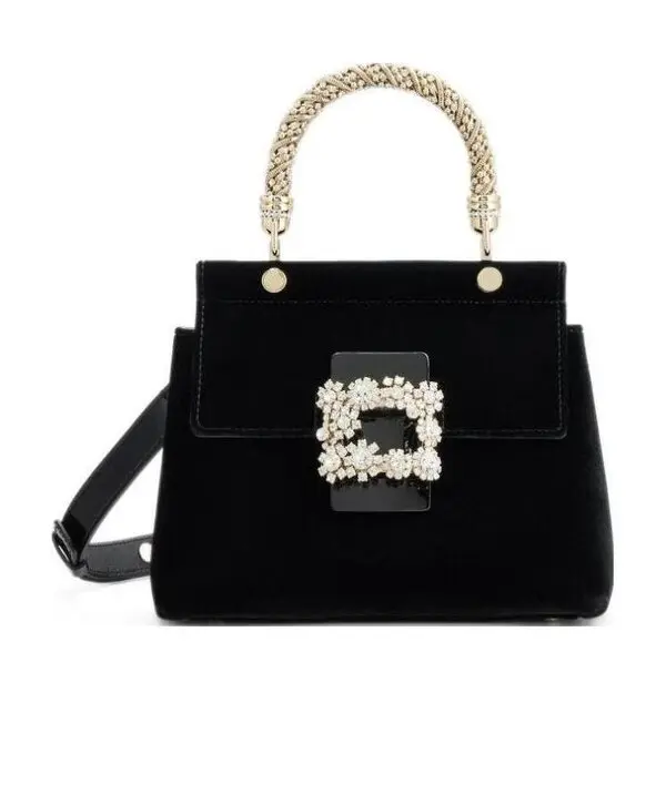 ROGER VIVIER Small Flower Strass Bag