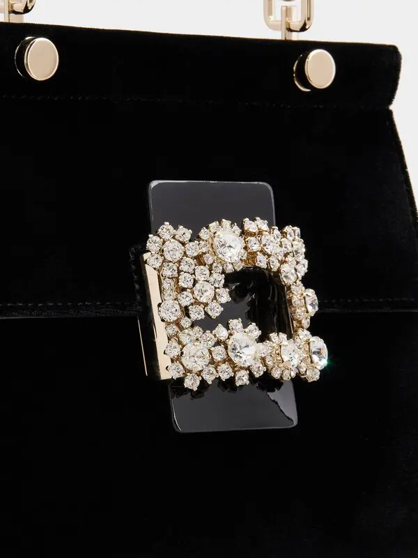 ROGER VIVIER Small Flower Strass Bag