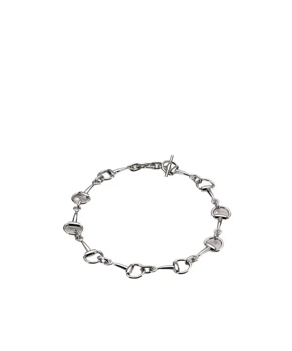 Gucci Horsebit Motif Necklace - Palladium Tone