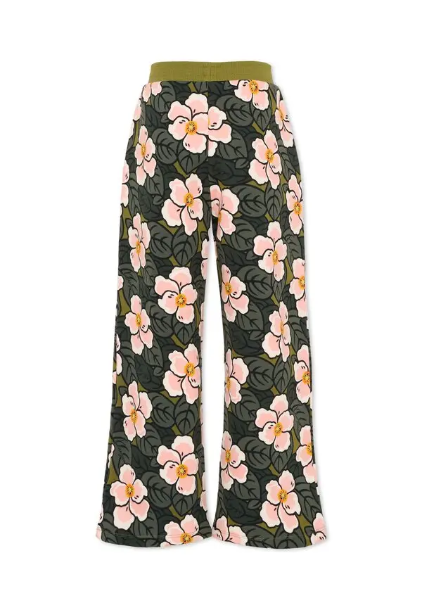 Kenzo Floral Print Elastic Waist Trousers