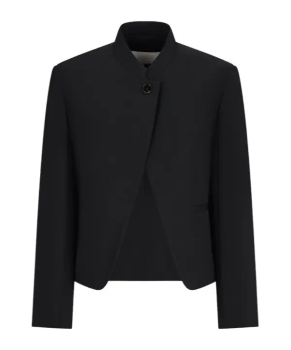 JIL SANDER Mandarin Collar Wool Jacket