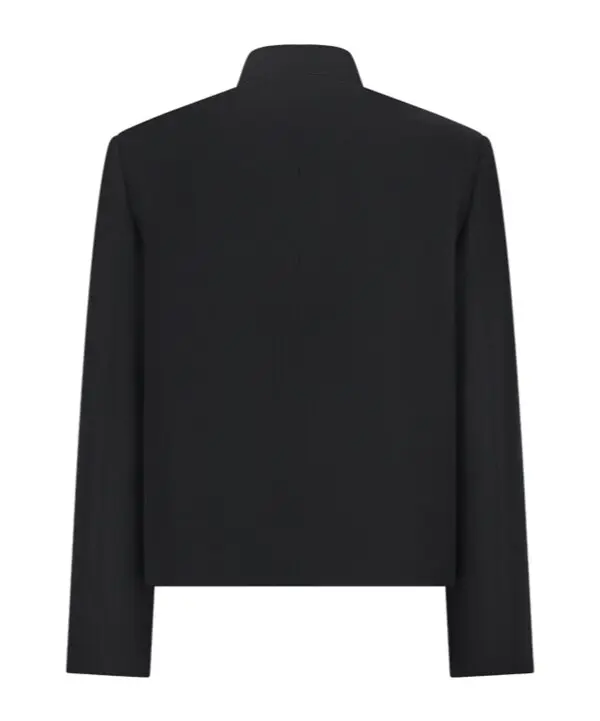 JIL SANDER Mandarin Collar Wool Jacket