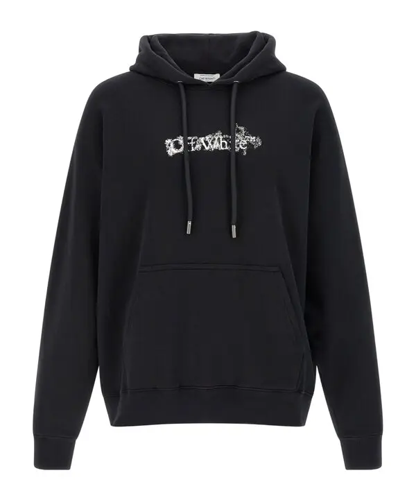 Off-White Logo Printed Drawstring Hoodie