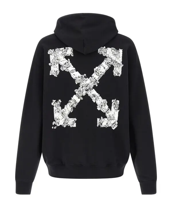 Off-White Logo Printed Drawstring Hoodie