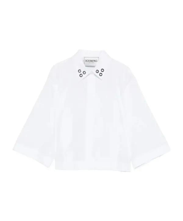 Iceberg Eyelet Detail Shirt - White