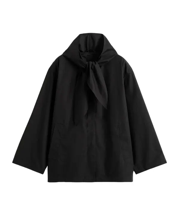 TOTEME Scarf Detailed Long-sleeved Jacket - Black