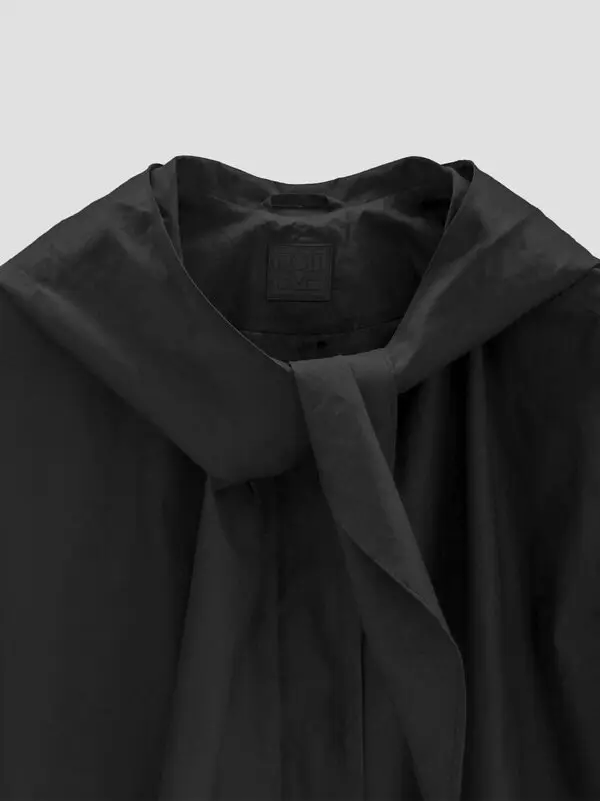 TOTEME Scarf Detailed Long-sleeved Jacket - Black