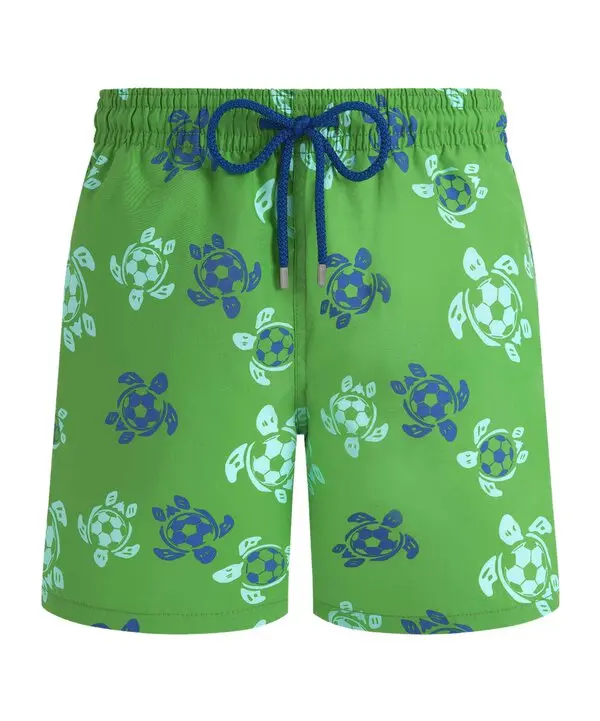 Vilebrequin Graphic Turtle Print Swim Shorts - Laser