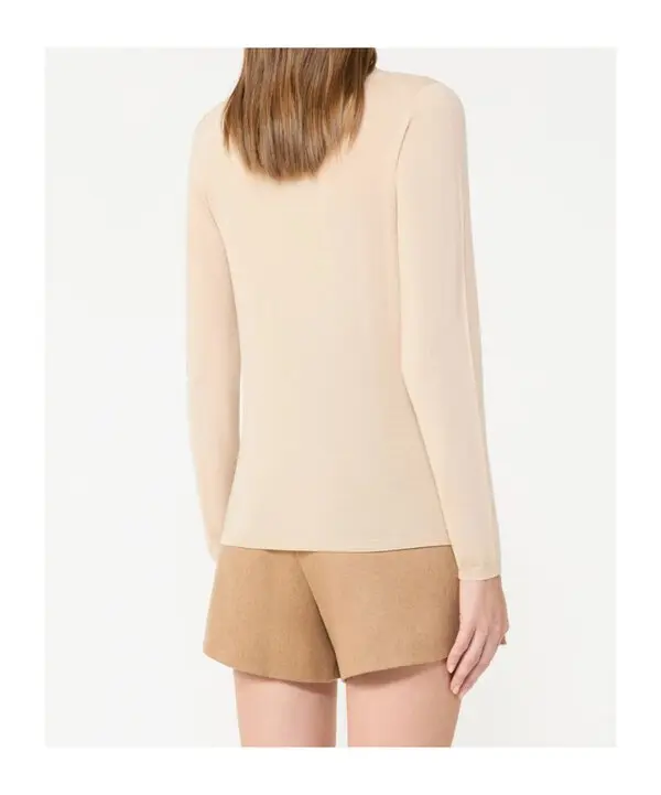 Max Mara Wool Knit Turtleneck Jumper - Beige