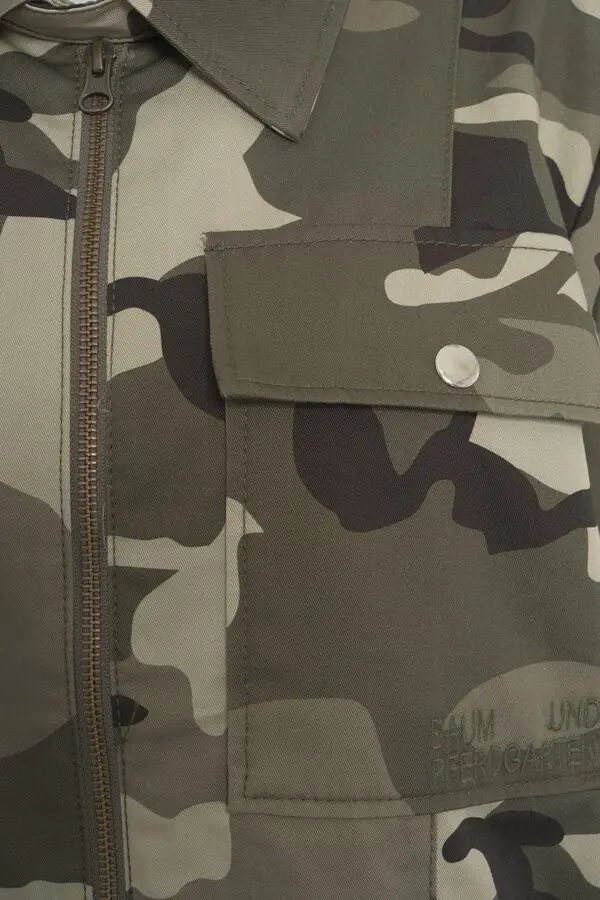 Baum Und Pferdgarten Camouflage Zip-up Jacket
