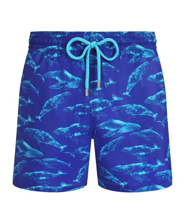 Vilebrequin Mahe Whale Print Swim Shorts - Versailles