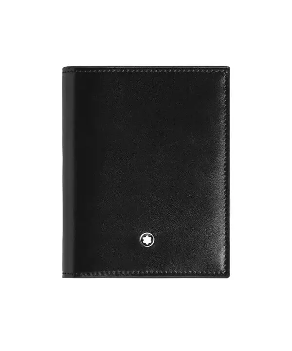 Montblanc Meisterstück Leather 6cc Compact Wallet - Inky Blue/black