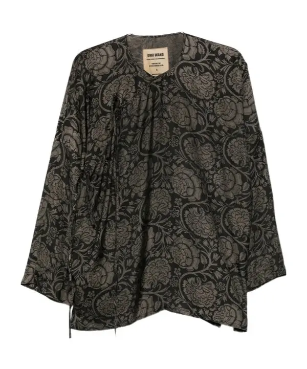 UMA WANG Floral Print Long Sleeve Top